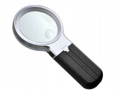 Verk 09097 Skládací lupa s LED osvětlením 3x 60mm - 09097 - Priceorcan.cz