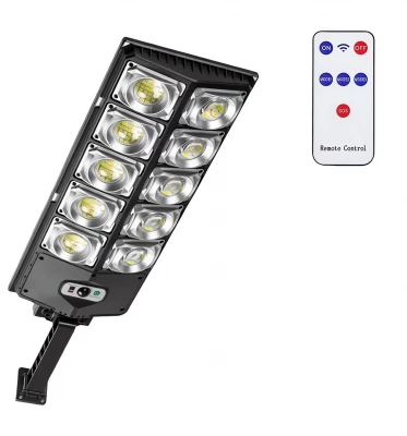 LedLight Pouliční osvětlení solární 300 LED COB, IP65, 1500W černé ...