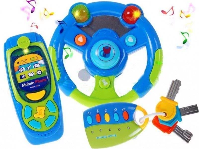 ISO 4579 Zábavný volant 4v1 - modrý - 5902802902214 - Priceorcan.cz